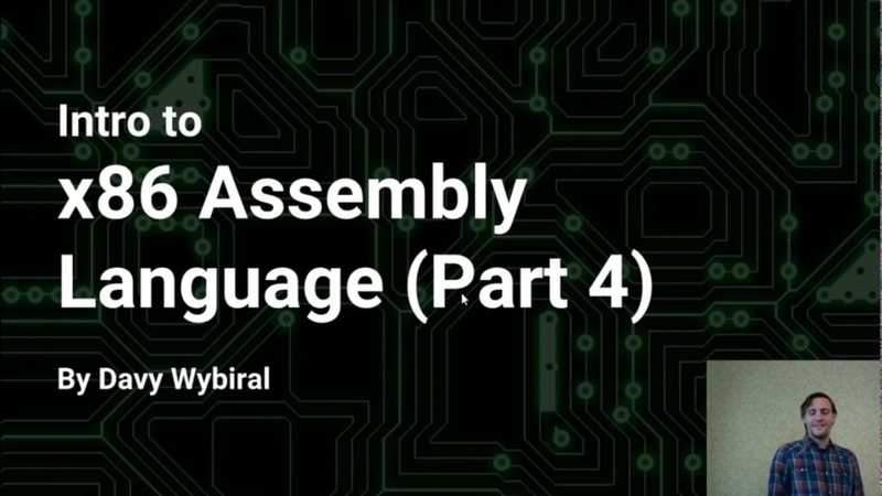 Intro to x86 Assembly Language (Part 4) — Видео от Assembler ...